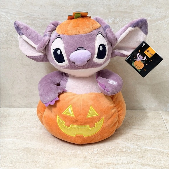 Disney | Toys | Disney Lilo Stitch Angel Pumpkin Light Up Plush 15h ...